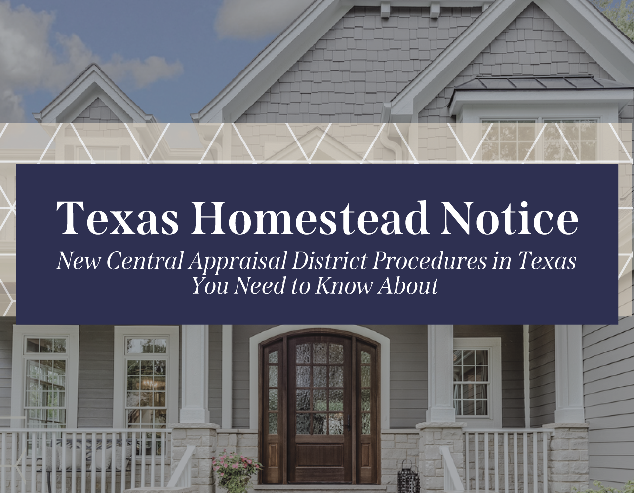 Texas Homestead Notice - Republic Title