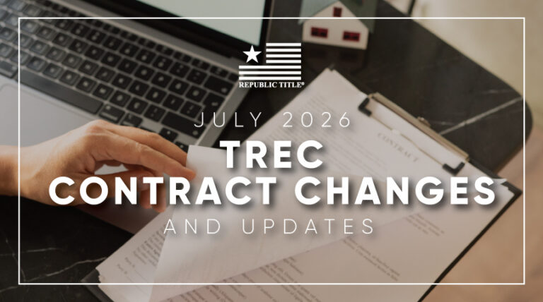 TREC Contract Changes 2026 - Key Updates for Texas Real Estate Agents ...