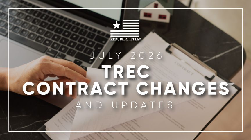 TREC Contract Changes 2026 - Key Updates for Texas Real Estate Agents ...